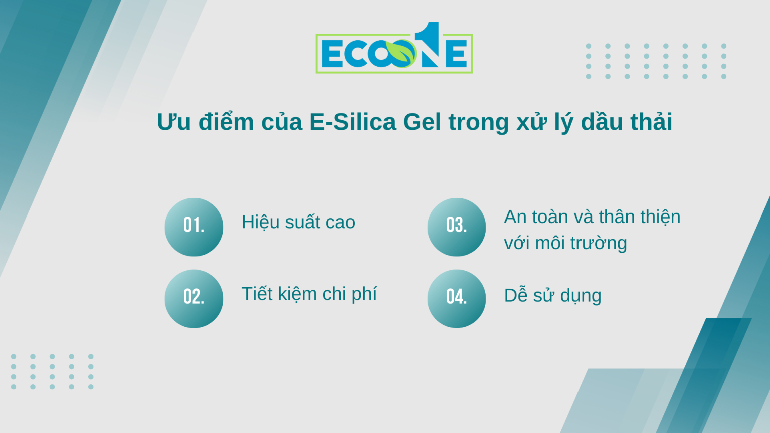 E SILICA GEL dùng cho xử lý dầu thải an toàn hiệu quả kinh tế cao